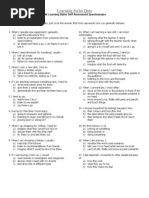 VAK Learning Styles Self-Assessment Questionnaire: VARK Test | PDF ...