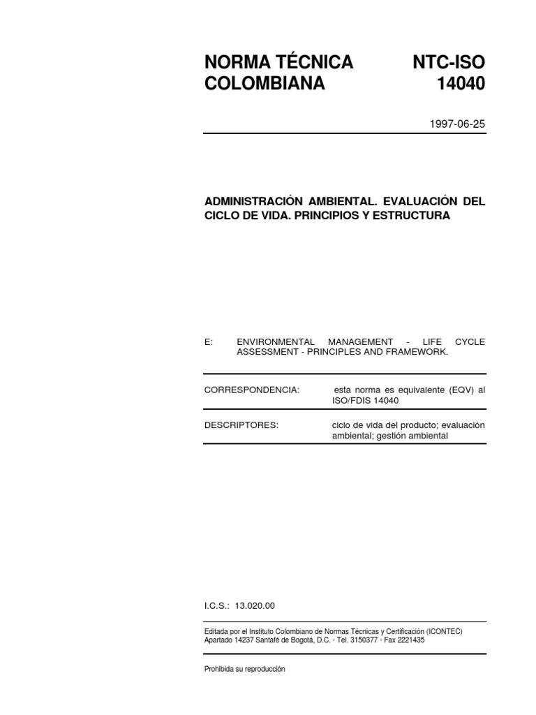 Iso 14040 | PDF
