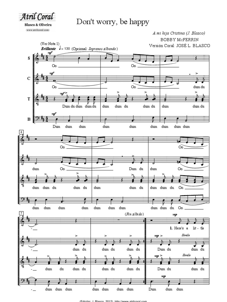 Dont Worry Be Happy | PDF | Musique vocale | Loisirs