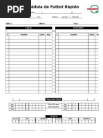 Plantilla de Inscripción | PDF | Asociación de Futbol | Deportes