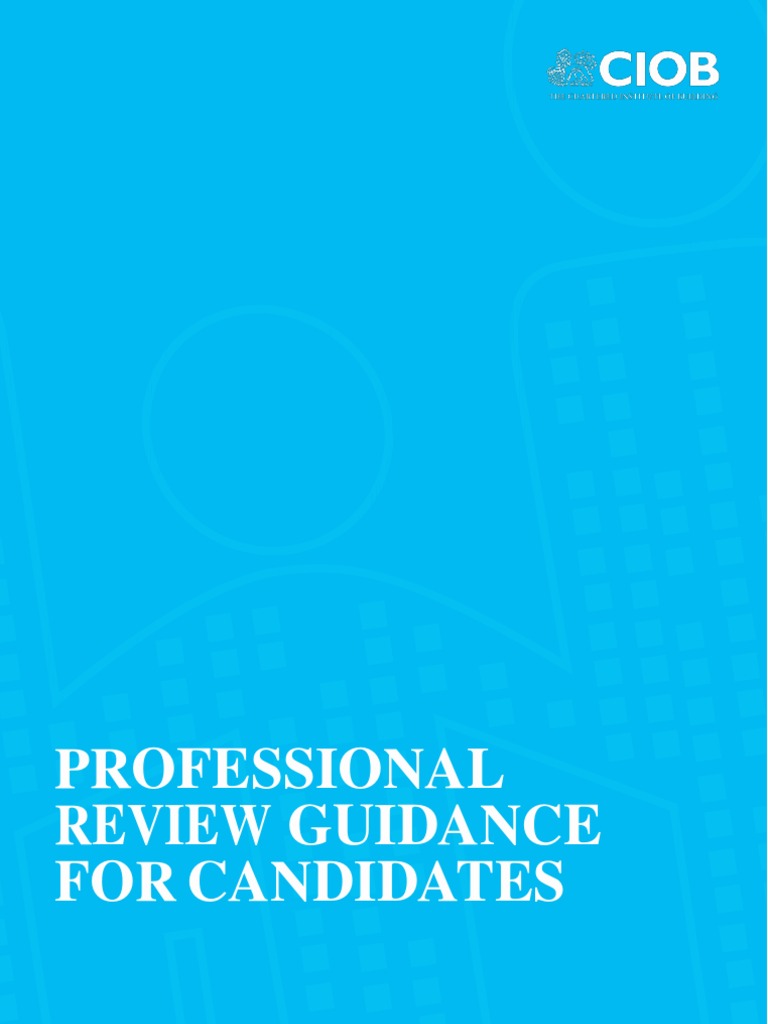 CIOb Professional Review Guidance | PDF | Competence (Human Resources ...