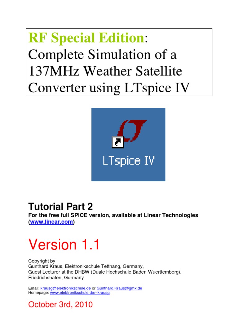 Simulazioni RF With LTSpice | PDF | Electronic Filter | Spice