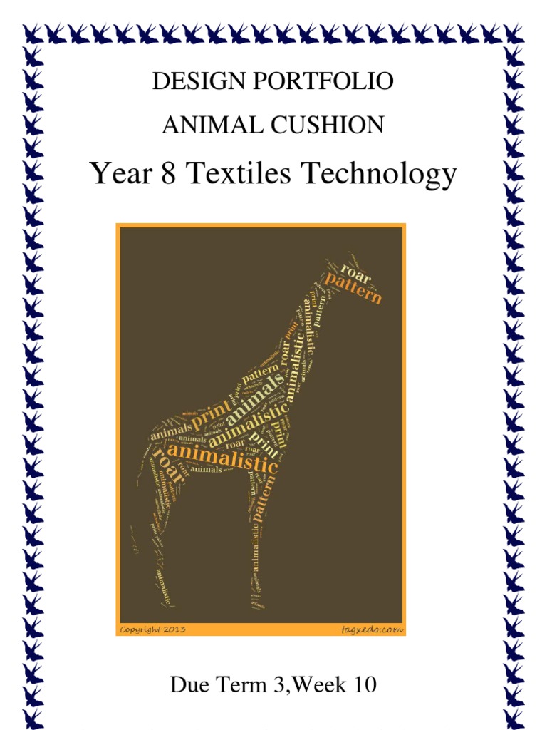 Design Portfolio Animal Cushion | PDF