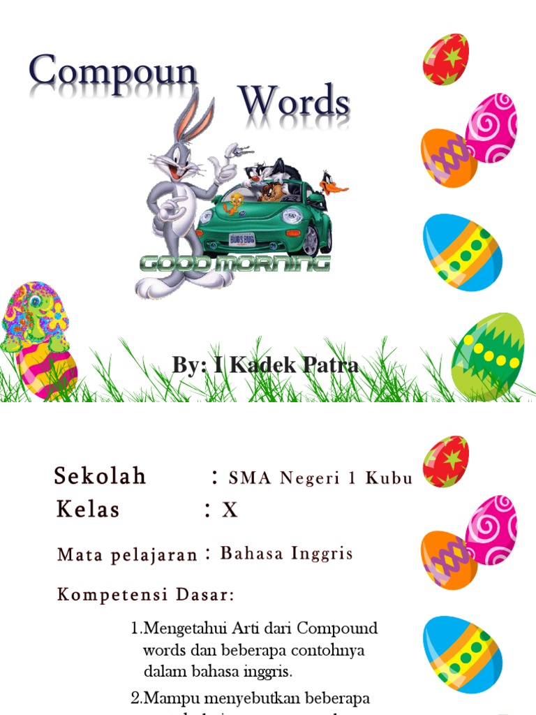 Compoun Words: By: I Kadek Patra | PDF