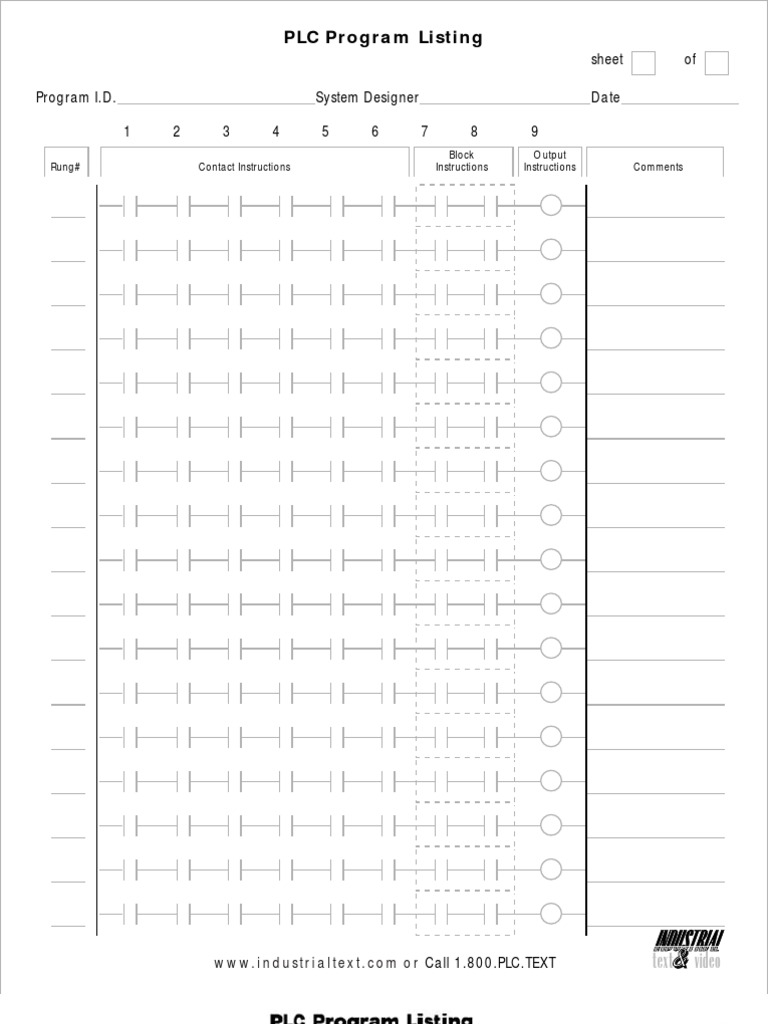 PLC Program Listing Overview | PDF