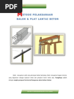 Metode Pemasangan Bekisting Balok dan Plat | PDF