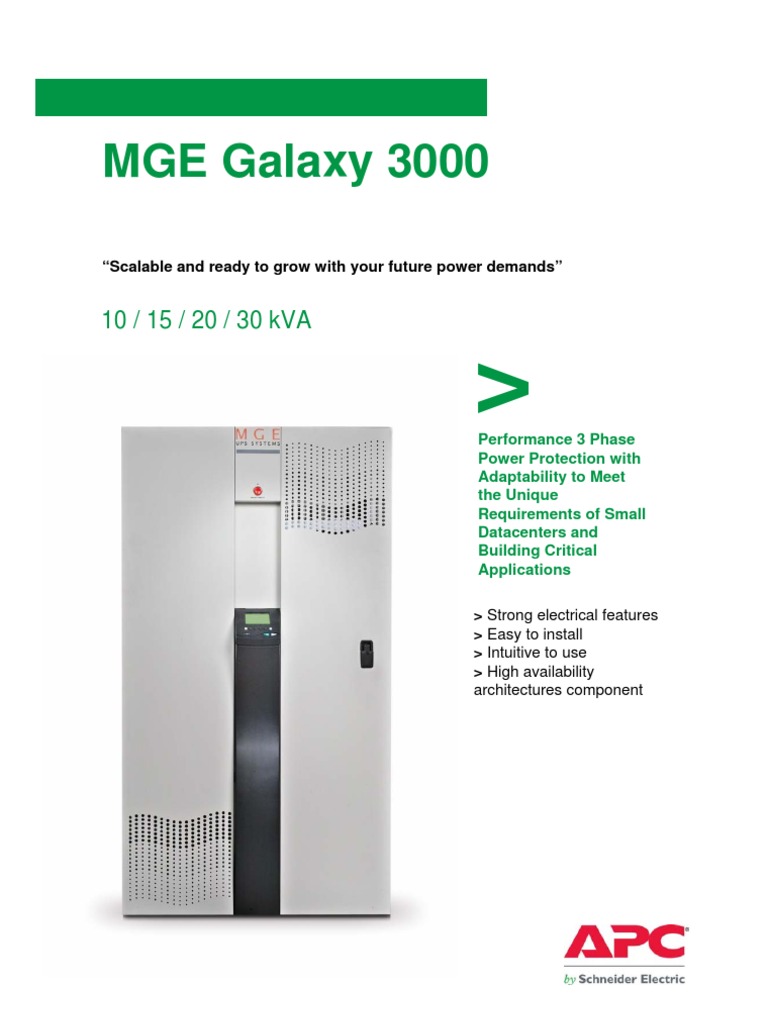 Galaxy 3000 New | Power Inverter | Mains Electricity