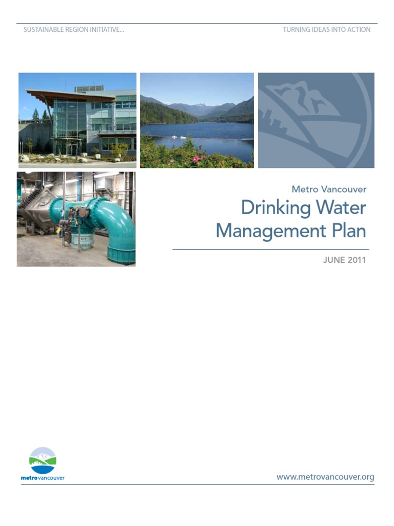 Drinking Water Management Plan: Metro Vancouver | PDF | Water Resources ...