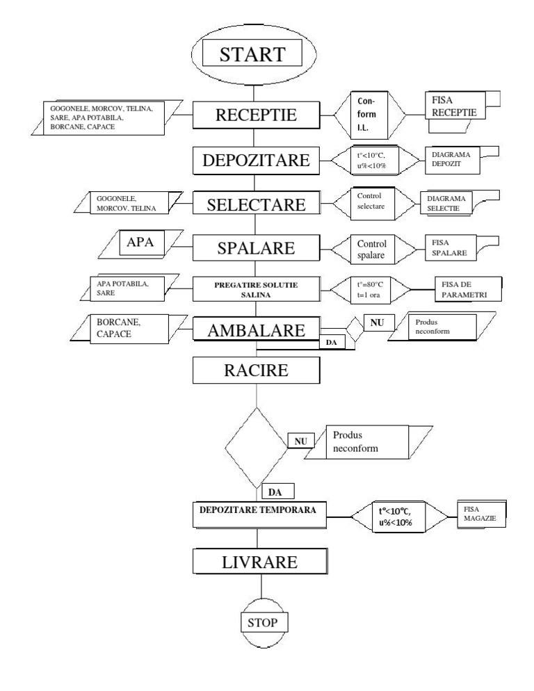 Managementul Calitatii - Diagrama Flux de Productie | PDF