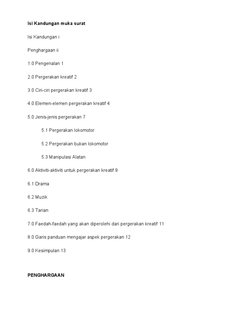 Pergerakan Kreatif | PDF