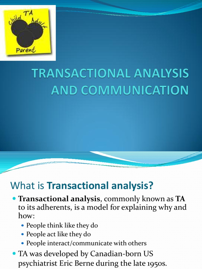 Understanding Transactional Analysis in Communication | PDF