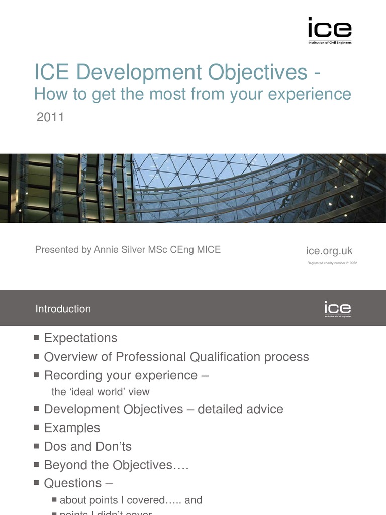ICE Development Objectives - 2011.pasdfadf | PDF | Engineering ...