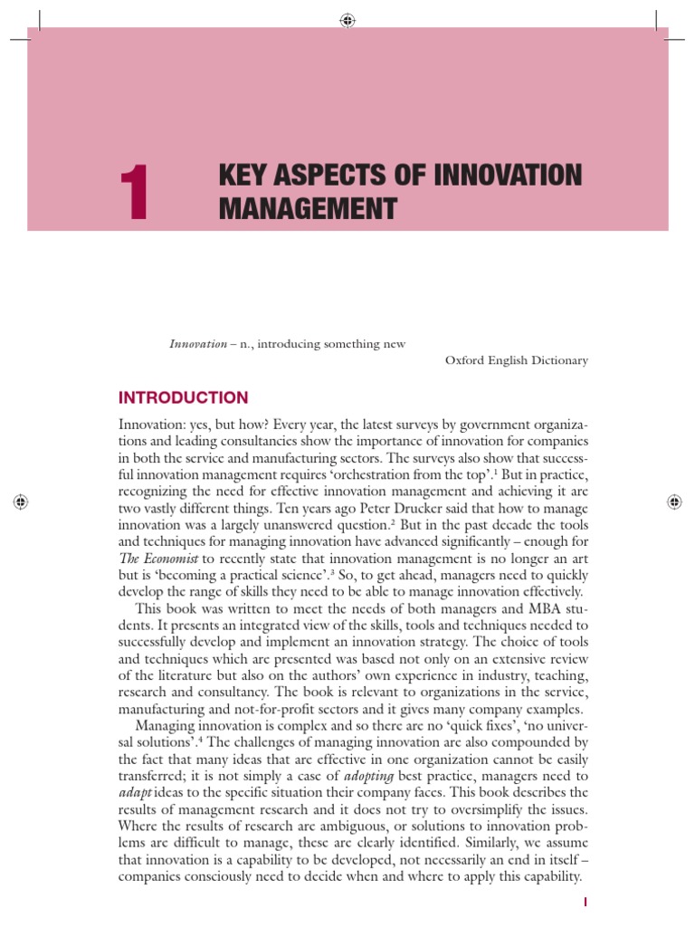 Key Aspects of Innovation | Download Free PDF | Innovation | Business ...
