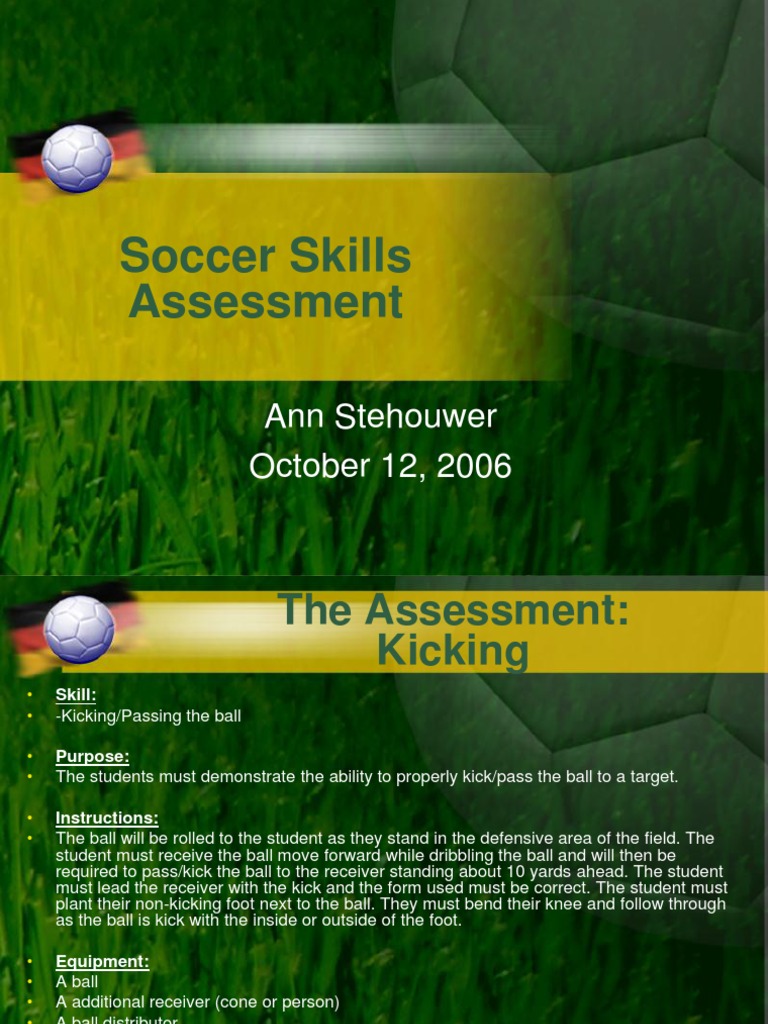 Soccer Skills Assessment | Download Free PDF | Ball Games | Sports