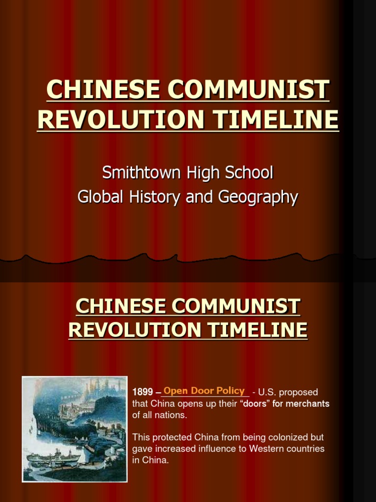 Chinese Communist Revolution Timeline: Smithtown High School Global ...