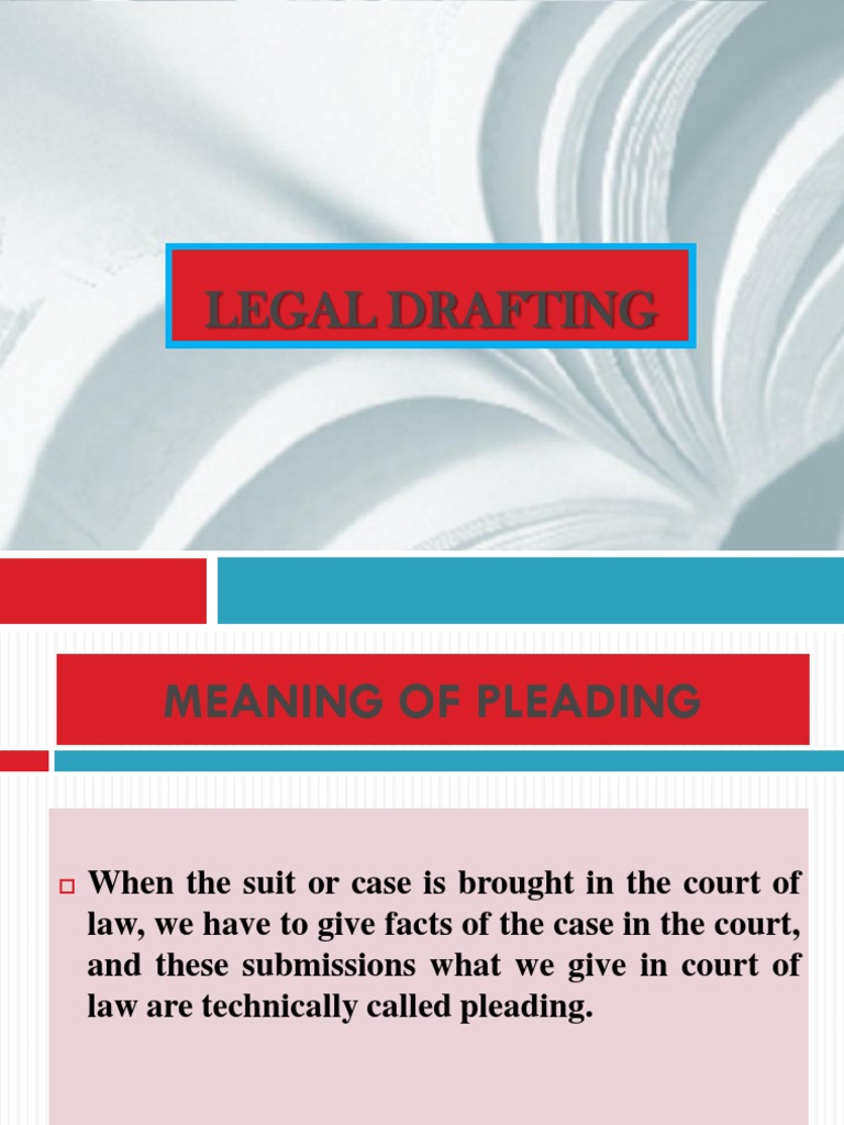 Legal Drafting | PDF | Pleading | Lawsuit