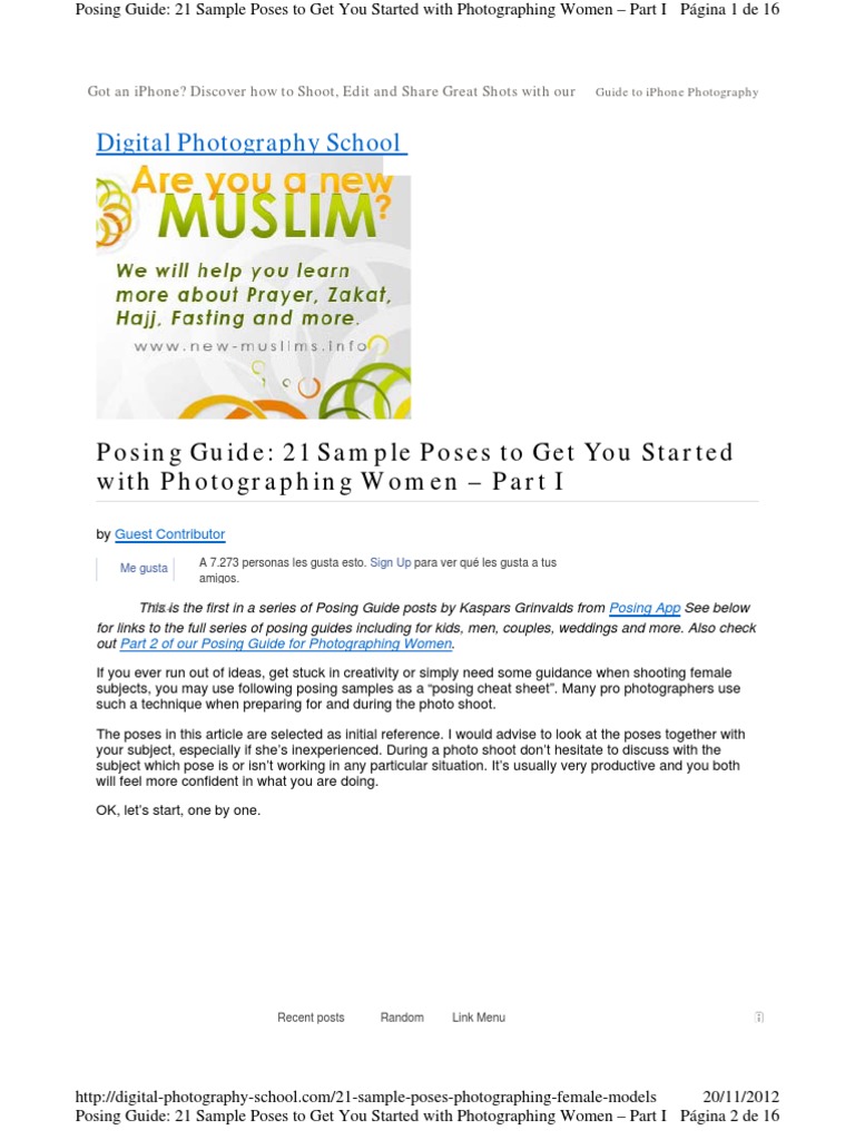 Digital Photography School: Posing Guide: 21 Sample Poses To Get You ...