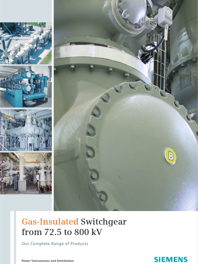 Siemens 8DN8 Gas-Insulated Switchgear | PDF | Electrical Substation ...