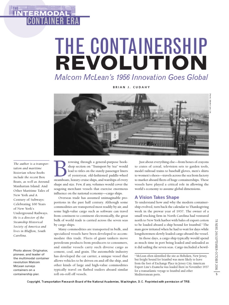 Container Ship Revolution | PDF | Containerization | Ships