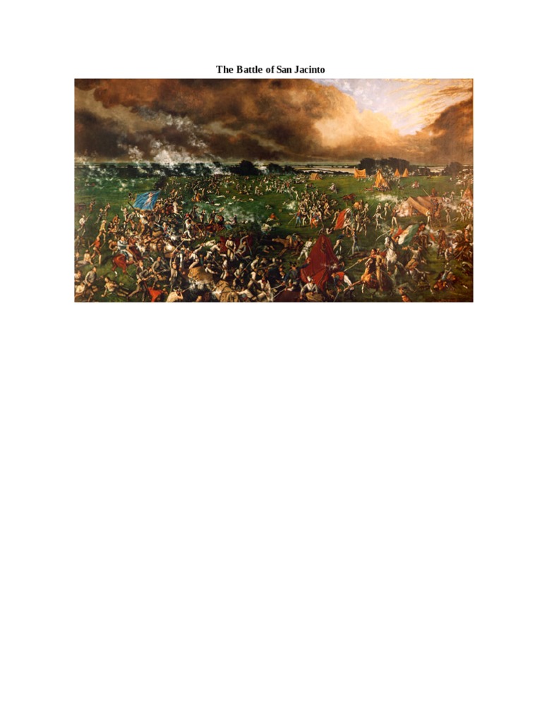 Outcome of the Battle of San Jacinto | PDF | Battle Of The Alamo | Texas