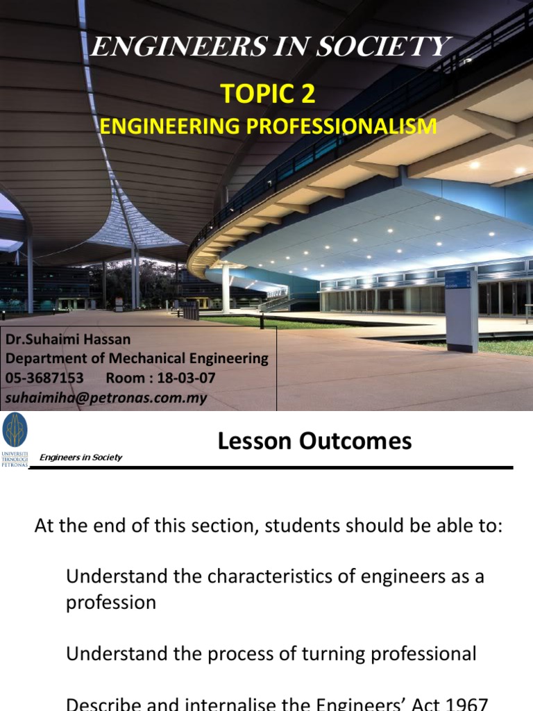 Eis Topic 01a Engineers Act | PDF | Engineer | Profession