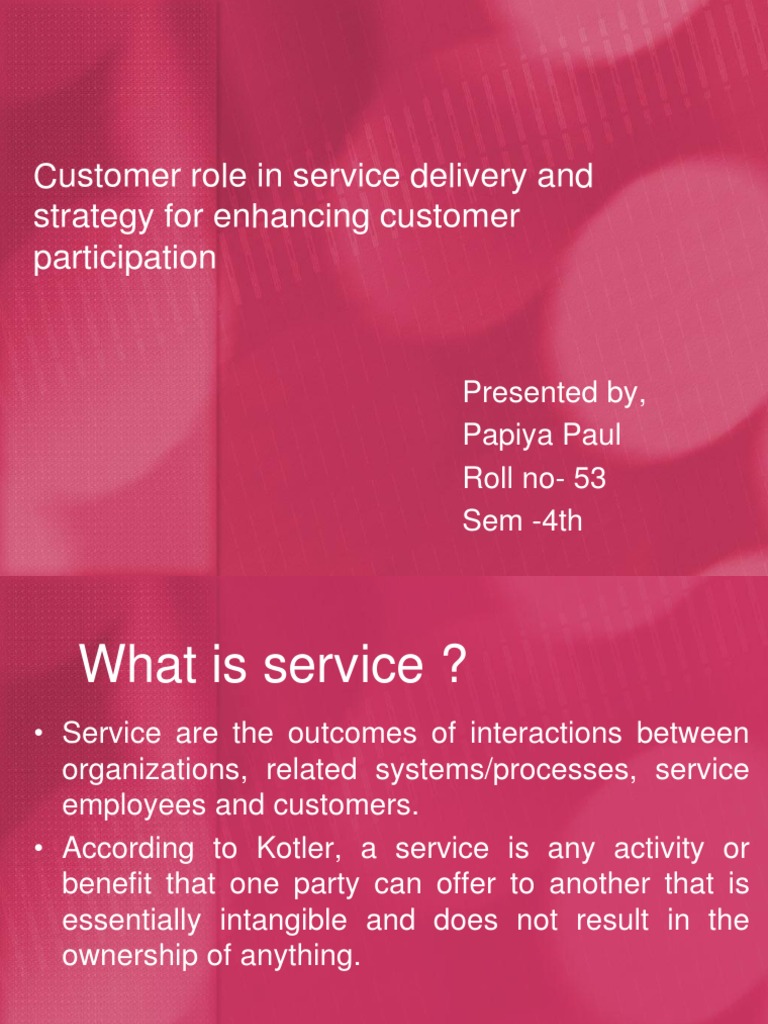 Enhancing Customer Participation in Services | PDF | Customer | Competition