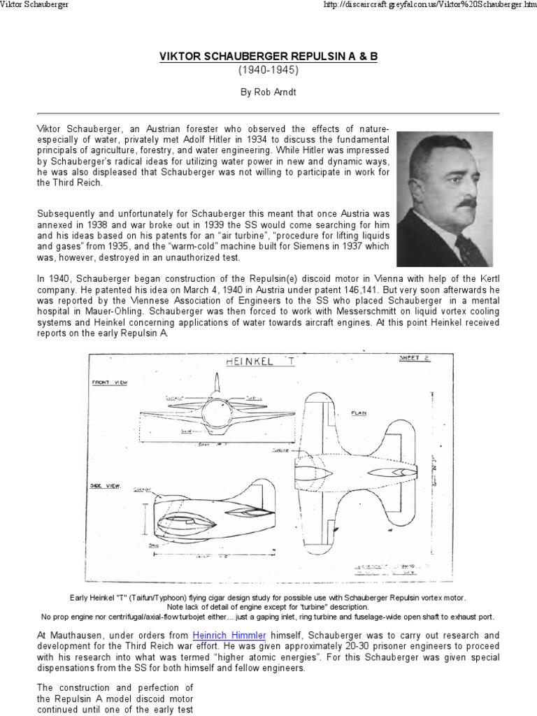 Viktor Schauberger_Inventos | Turbine | Engines