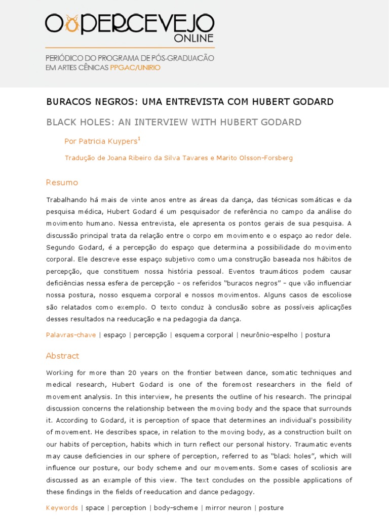 Buracos Negros - Hubert Godard | PDF | Percepção | Science