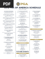 2025 PGA Tour Schedule Overview | PDF | Sports | Sports Competitions