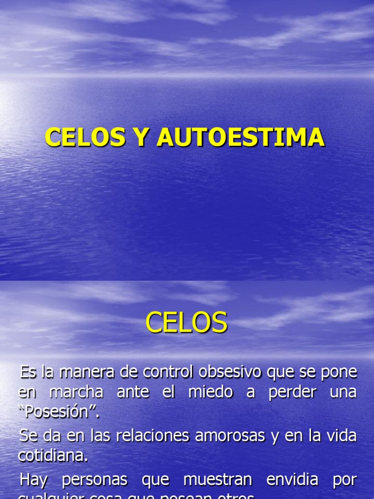 Celos y Autoestima | PDF | Infidelidad | Autoestima
