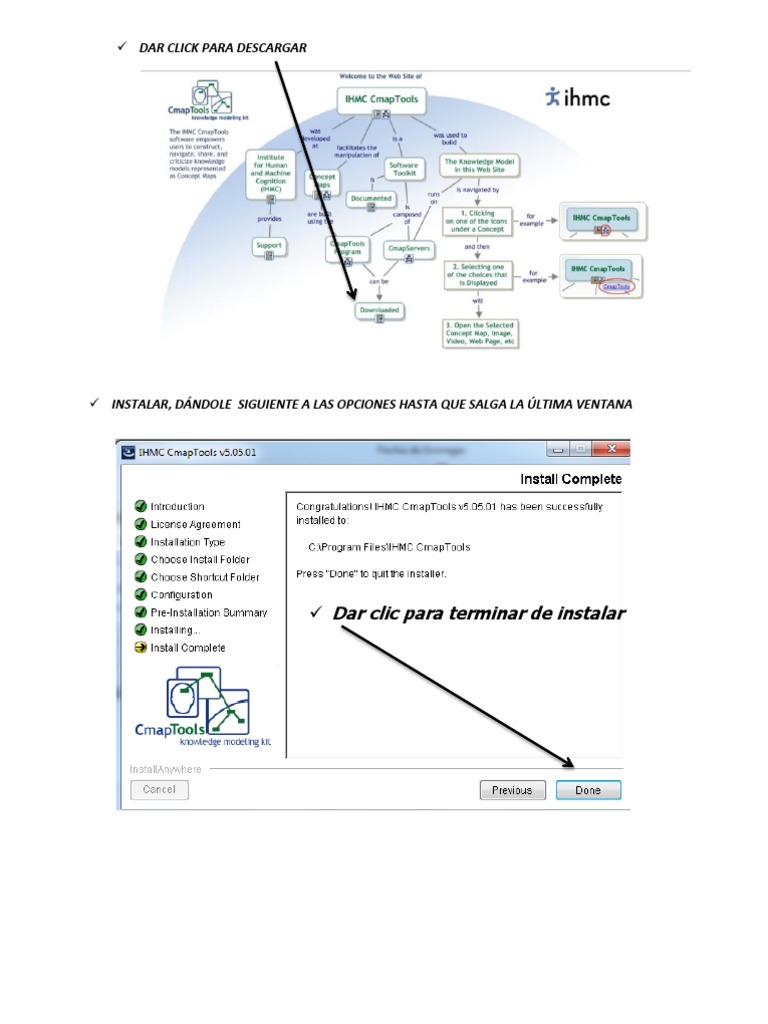 Instalación Del CMAP TOOLS | PDF
