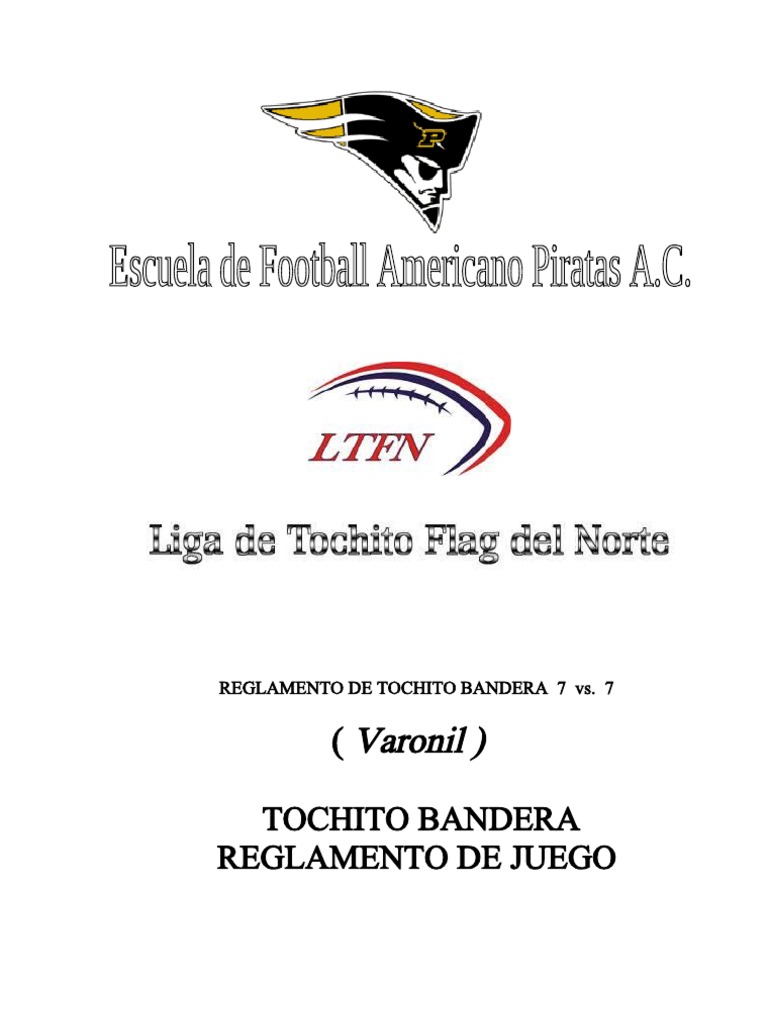 Reglamento Tochito Bandera 7 vs 7 Varonil | PDF | Juego de azar ...