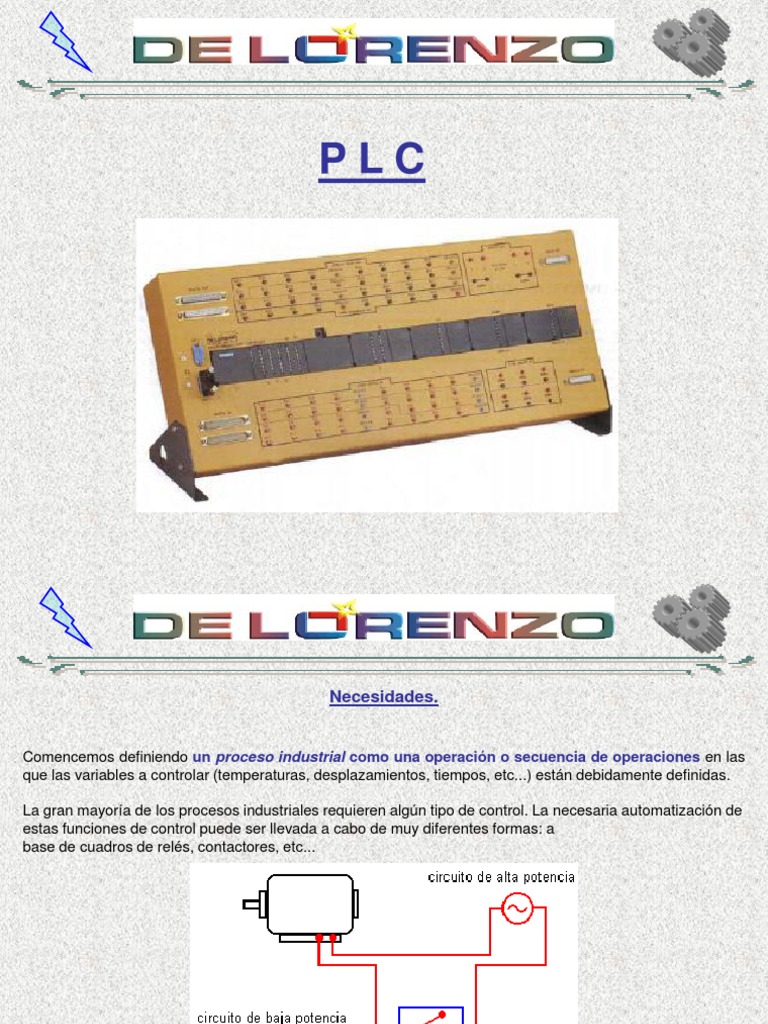 PLC | PDF | Controlador lógico programable | Programa de computadora
