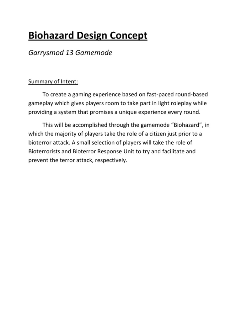 Biohazard Design Concept | PDF | Bioterrorism | Ammunition