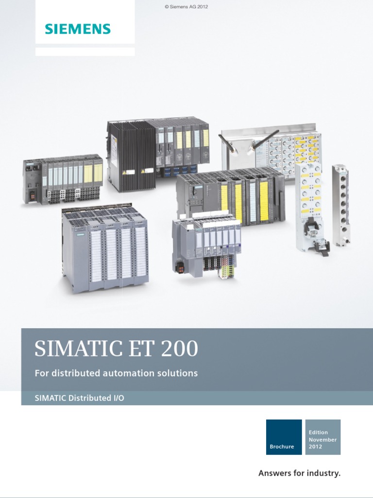 Simatic ET200 | Automation | Input/Output