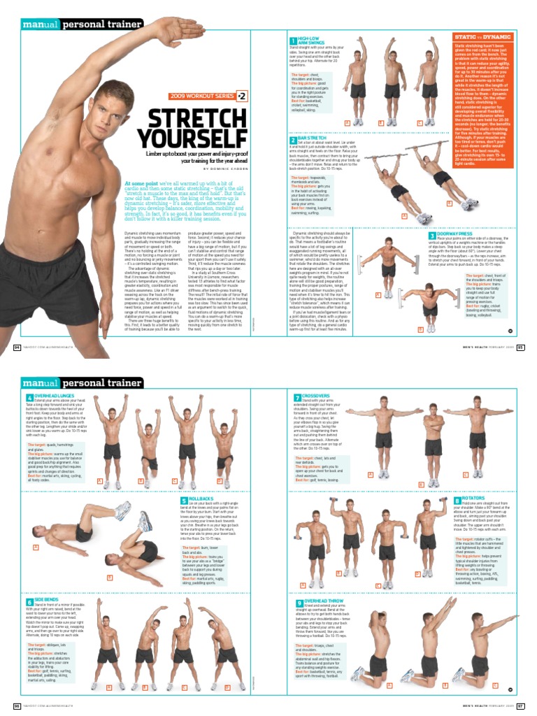 Dynamic Stretching Guide 2009 | PDF | Arm | Physical Exercise