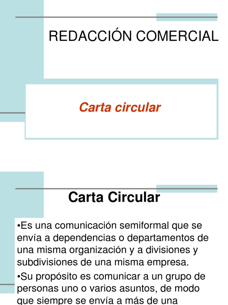 Carta Circular | PDF | Comunicación | Business