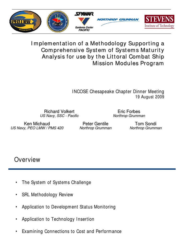 System Readiness Level | PDF | Matrix (Mathematics) | Systems Engineering
