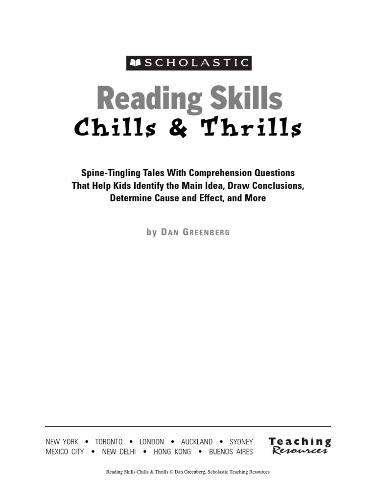 Reading Skills Chills & Thrills | PDF