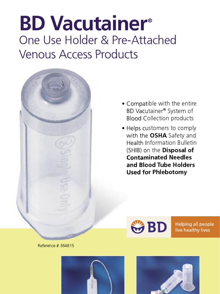 VS7189 BD Vacutainer One Use Holder | Medical Specialties | Clinical ...
