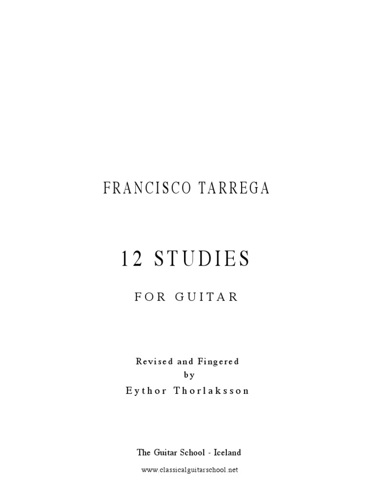 Estudios de Tarrega | PDF | Échecs | Des sports