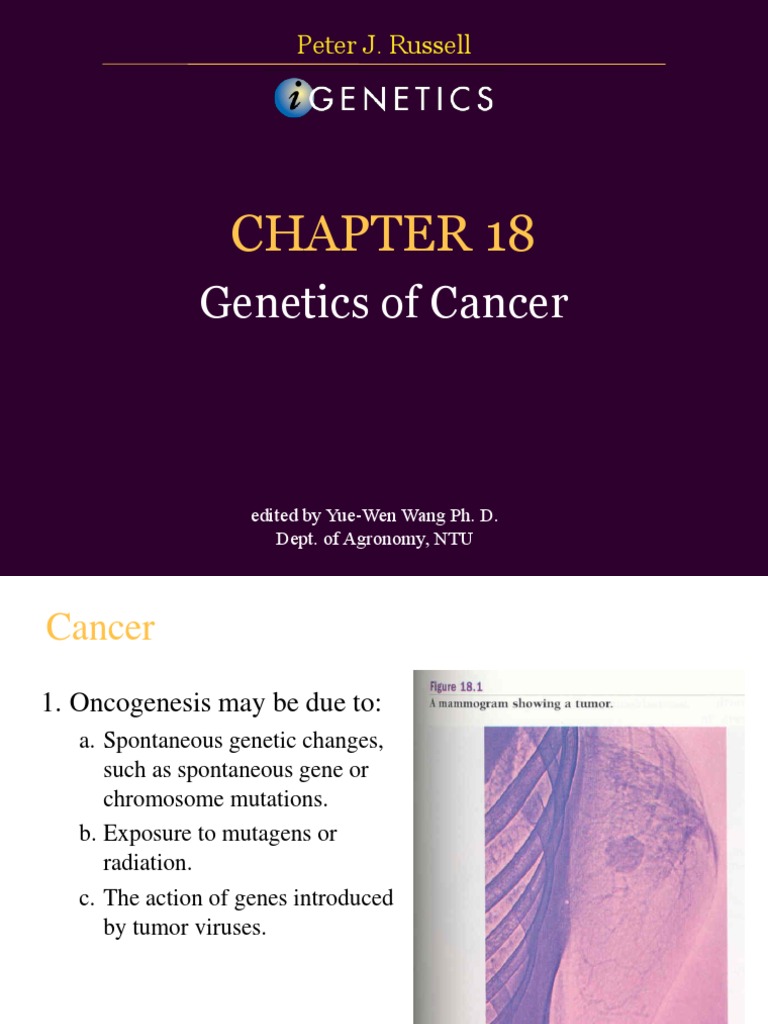 Genetics of Cancer | PDF | Retrovirus | Carcinogen