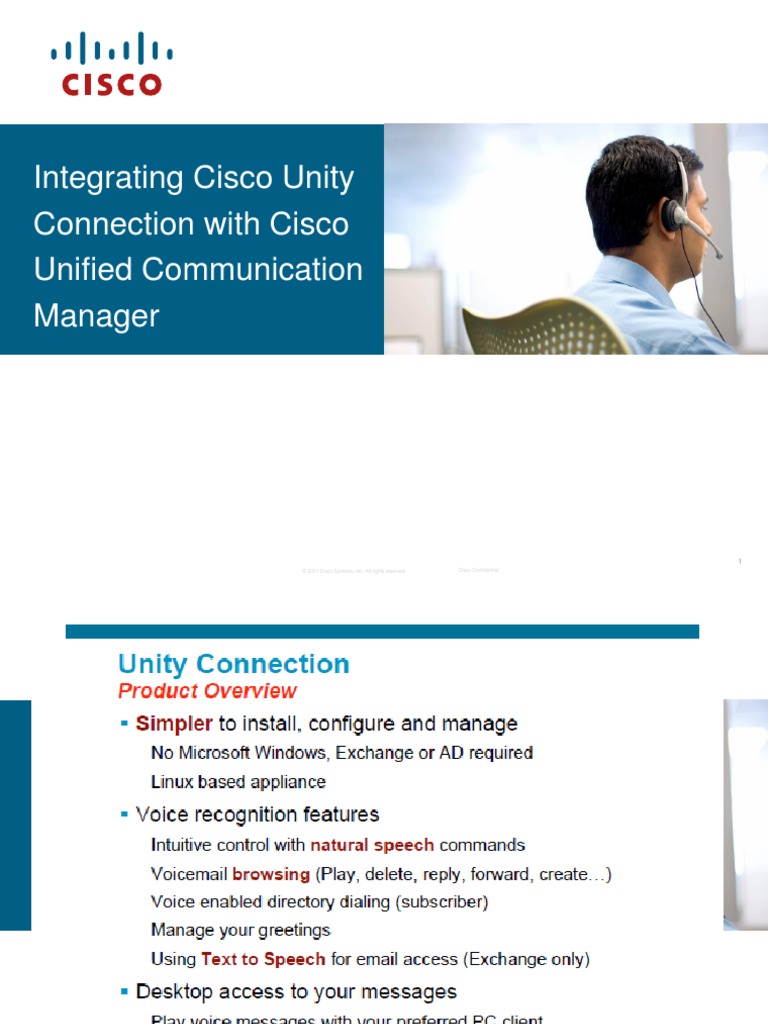 How To Integrate Cisco Unity Connection With CUCM | PDF | Cisco Systems | Computer Cluster