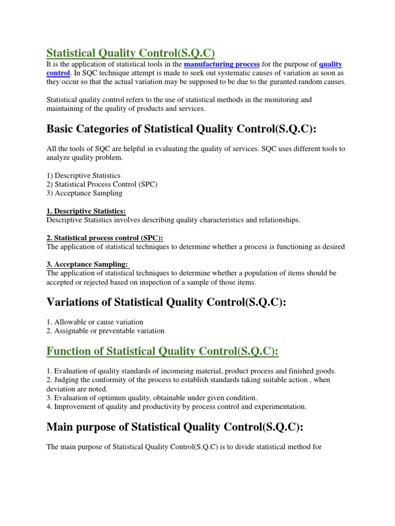 Statistical Quality Control | PDF | Seam (Sewing) | Statistics