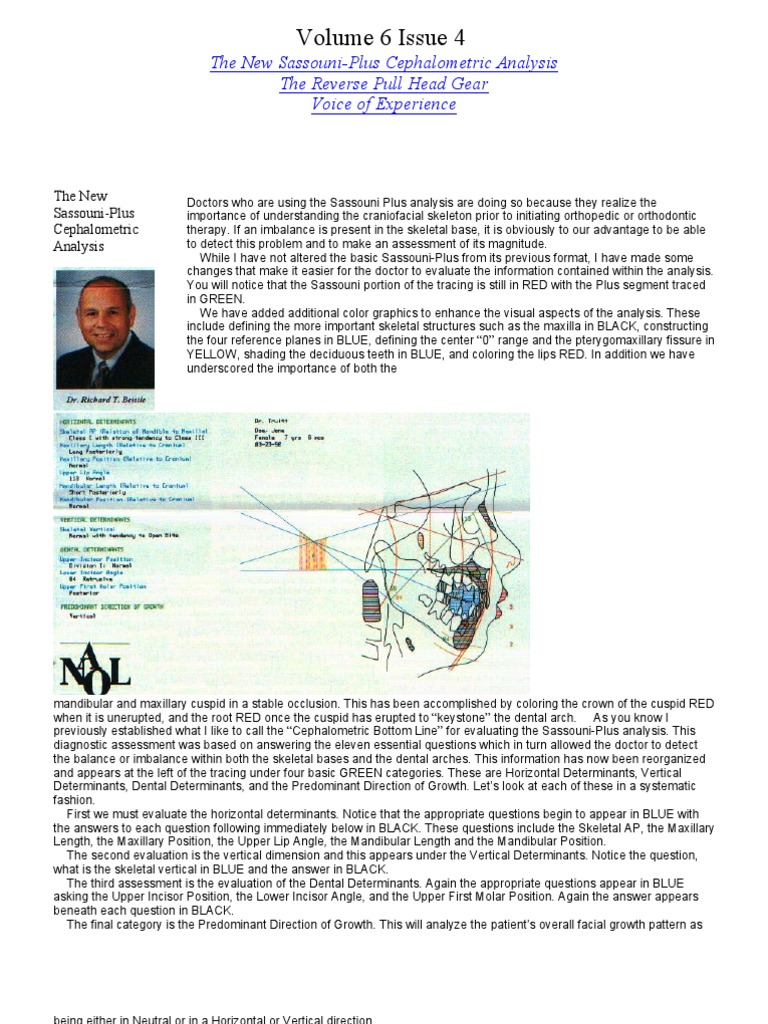 Sassouni Analisis | PDF | Orthodontics | Dentistry
