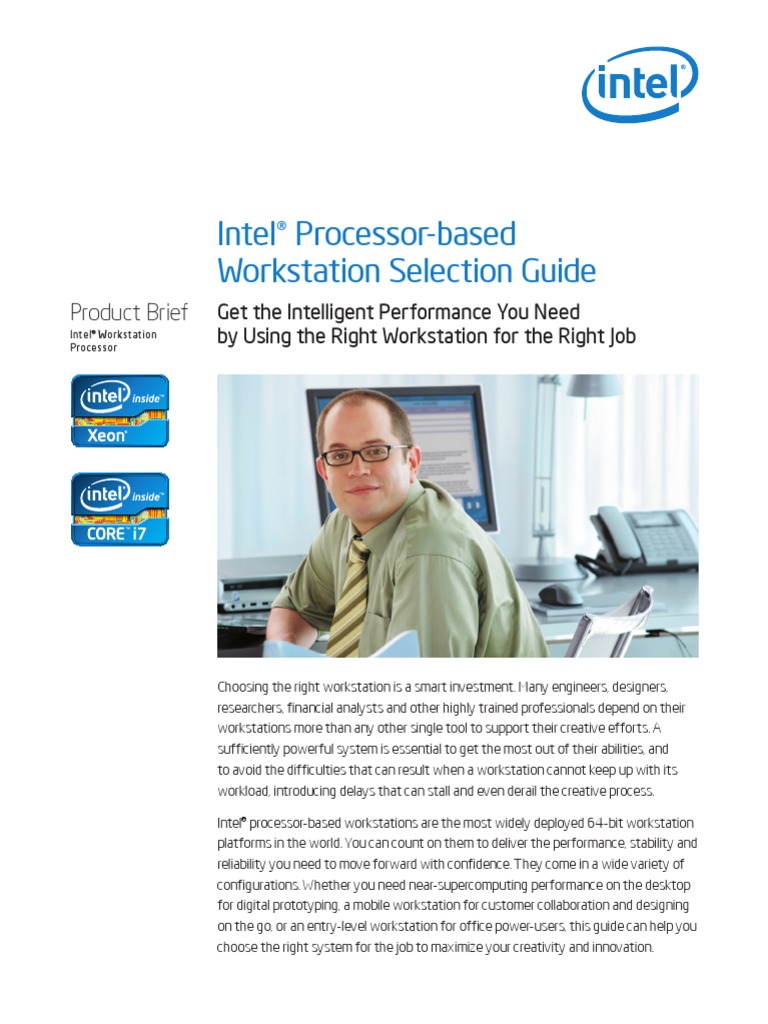 Workstation Processor Selection Guide | PDF | Workstation | Central Processing Unit