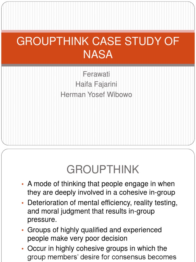 NASA Groupthink | PDF | Space Shuttle Challenger Disaster | Nasa