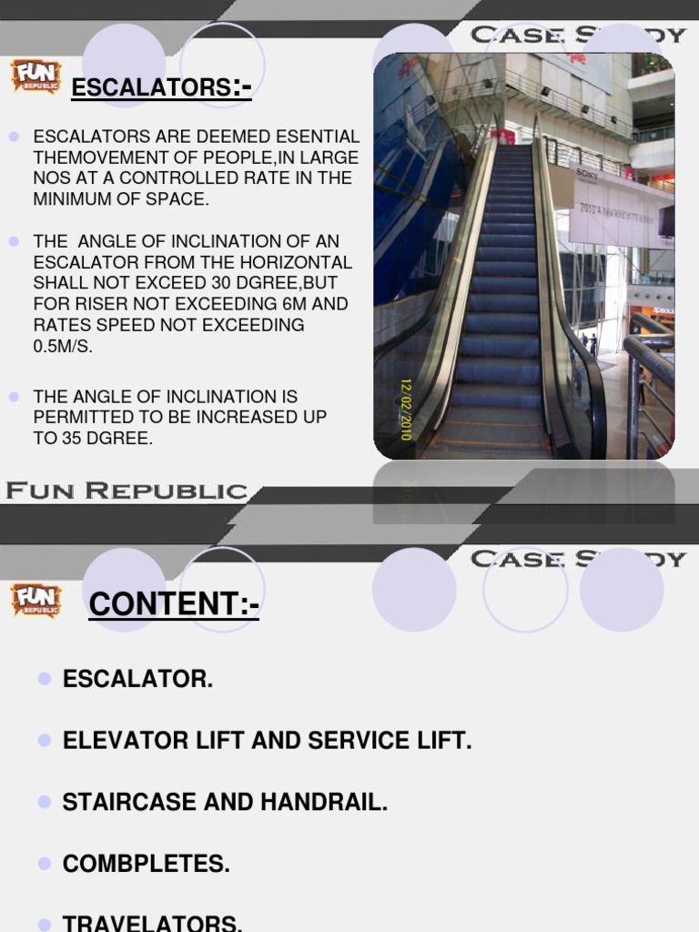 Escalator Case Study | PDF | Escalator | Elevator