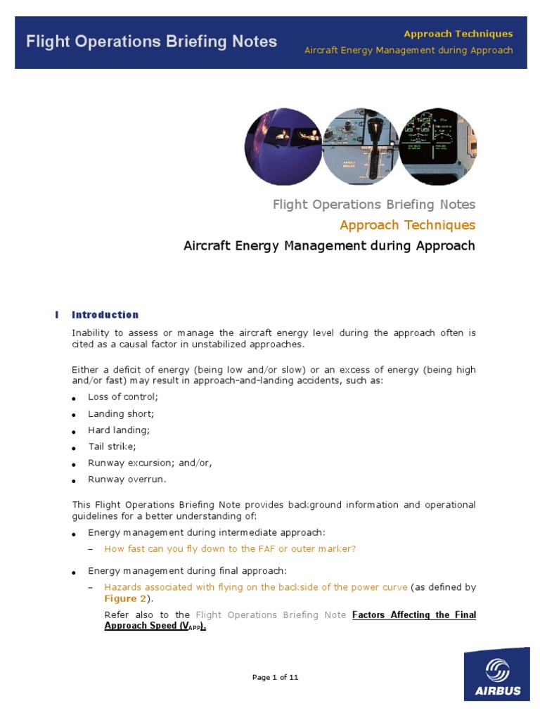 Airbus Flight Operations Briefing Notes | Flight