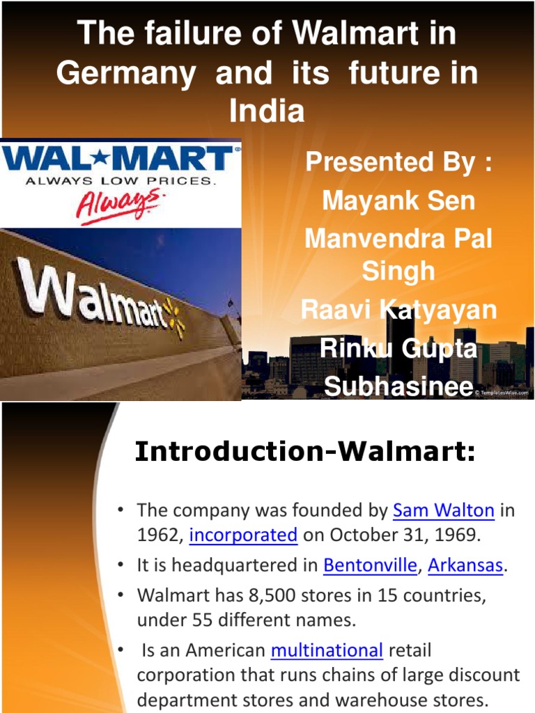 The Failure of Walmart in germany | Walmart | Retail | Free 30-day ...